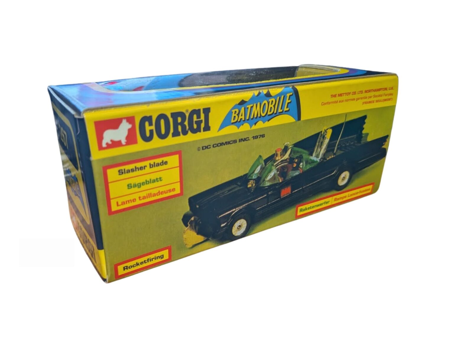Corgi Toys 267 Batmobile 1976 Type 1 Repro Box