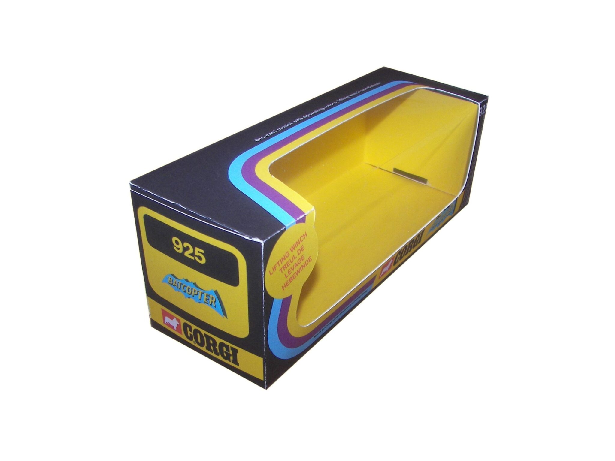 Corgi Toys 925 Batman Batcopter Repro Box