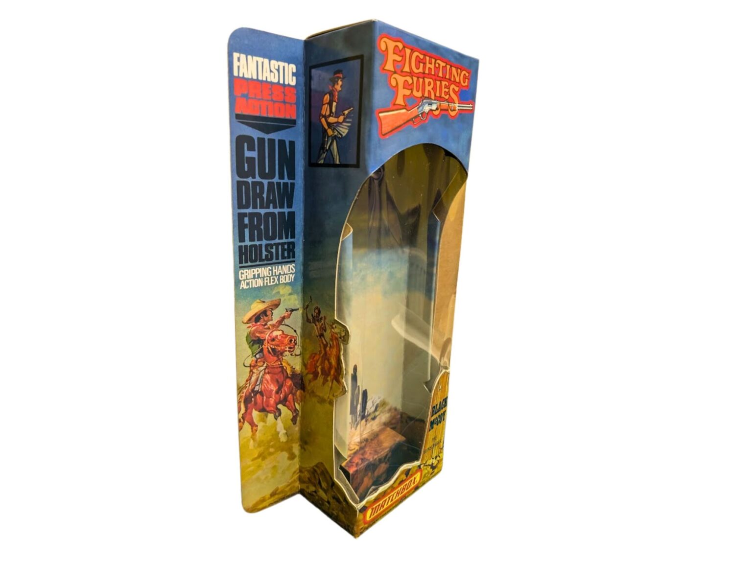 Matchbox Fighting Furies Black McCoy Figure Repro Box