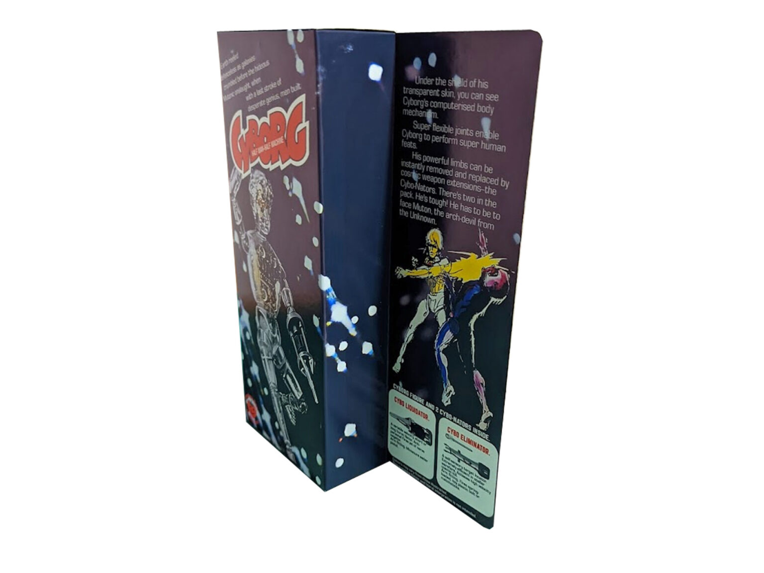 Denys Fisher Cyborg Figure Reproduction Box