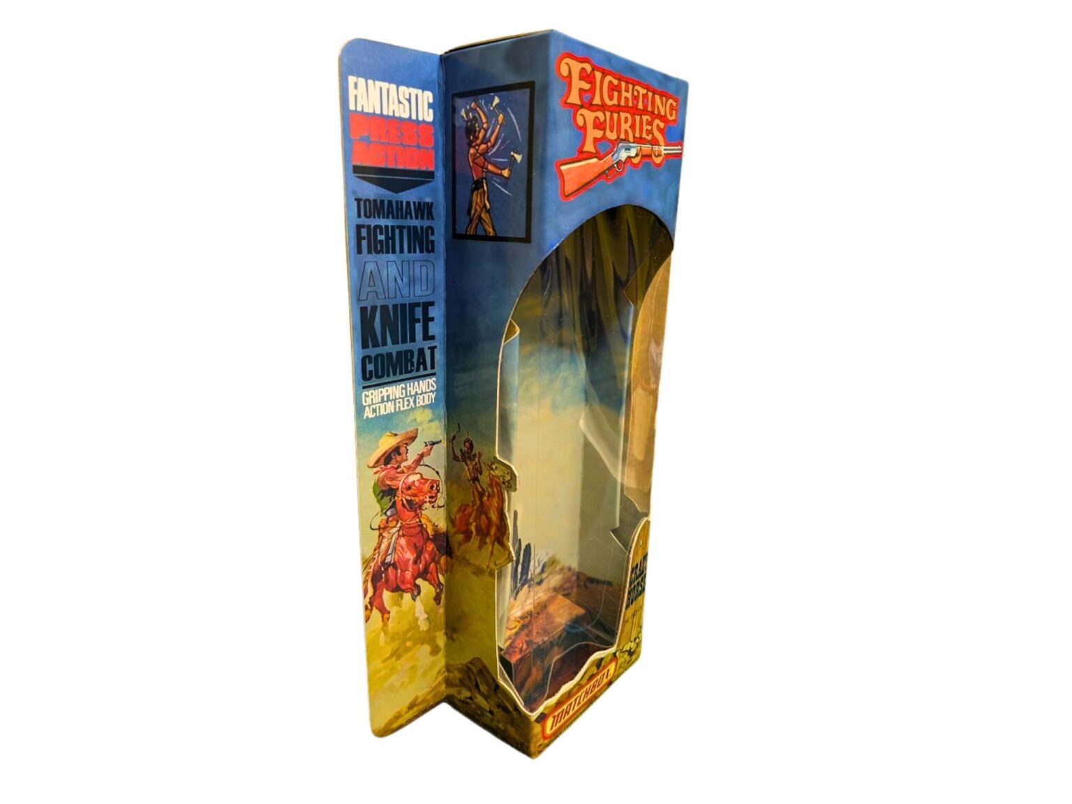 Matchbox Fighting Furies Crazy Horse Figure Repro Box