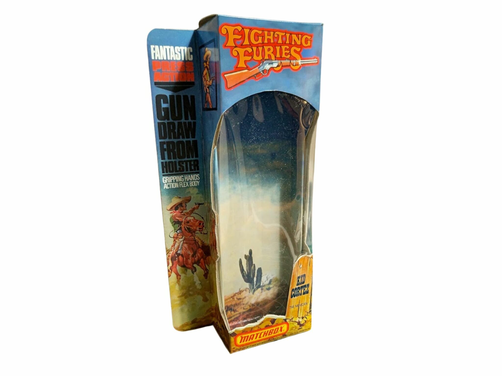 Matchbox Fighting Furies Kid Cortez Figure Repro Box