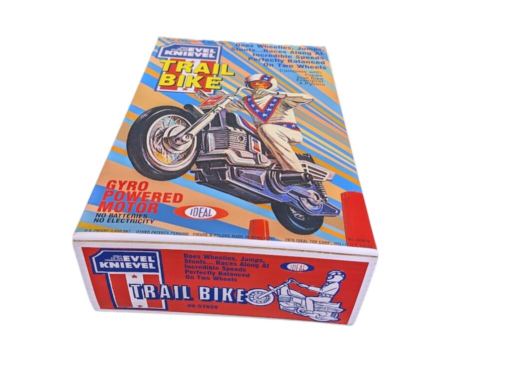 Ideal Toys Evel Knievel Trail Bike Reproduction Box