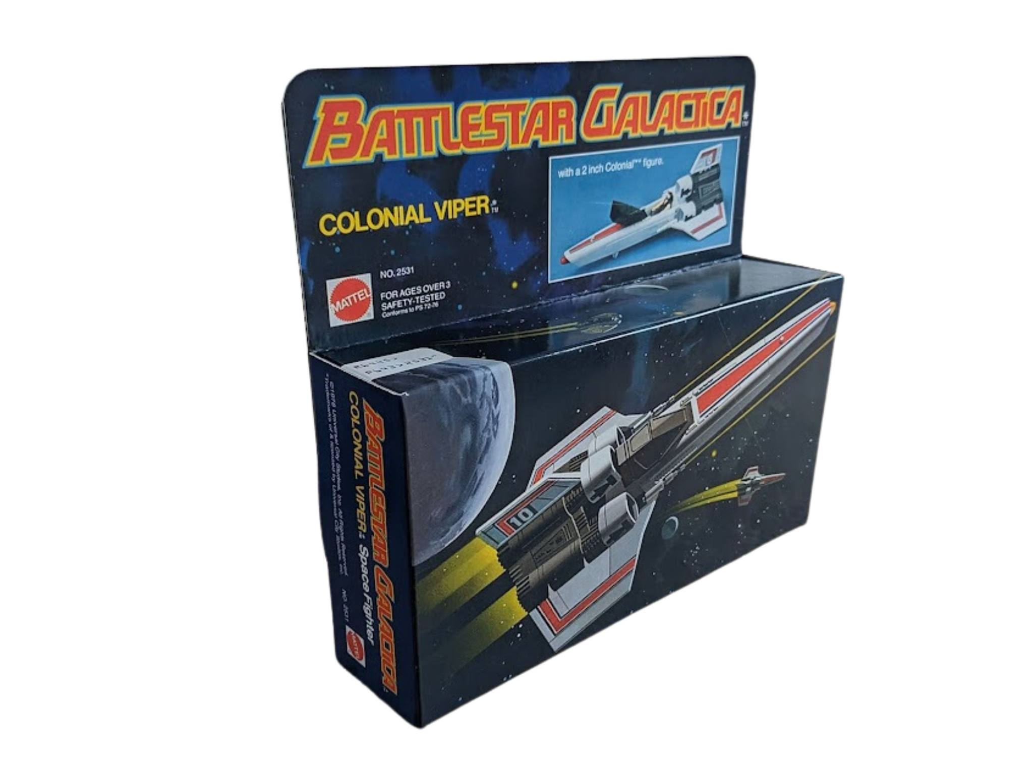 Mattel Battlestar Galactica Colonial Viper Reproduction Box - 20th ...