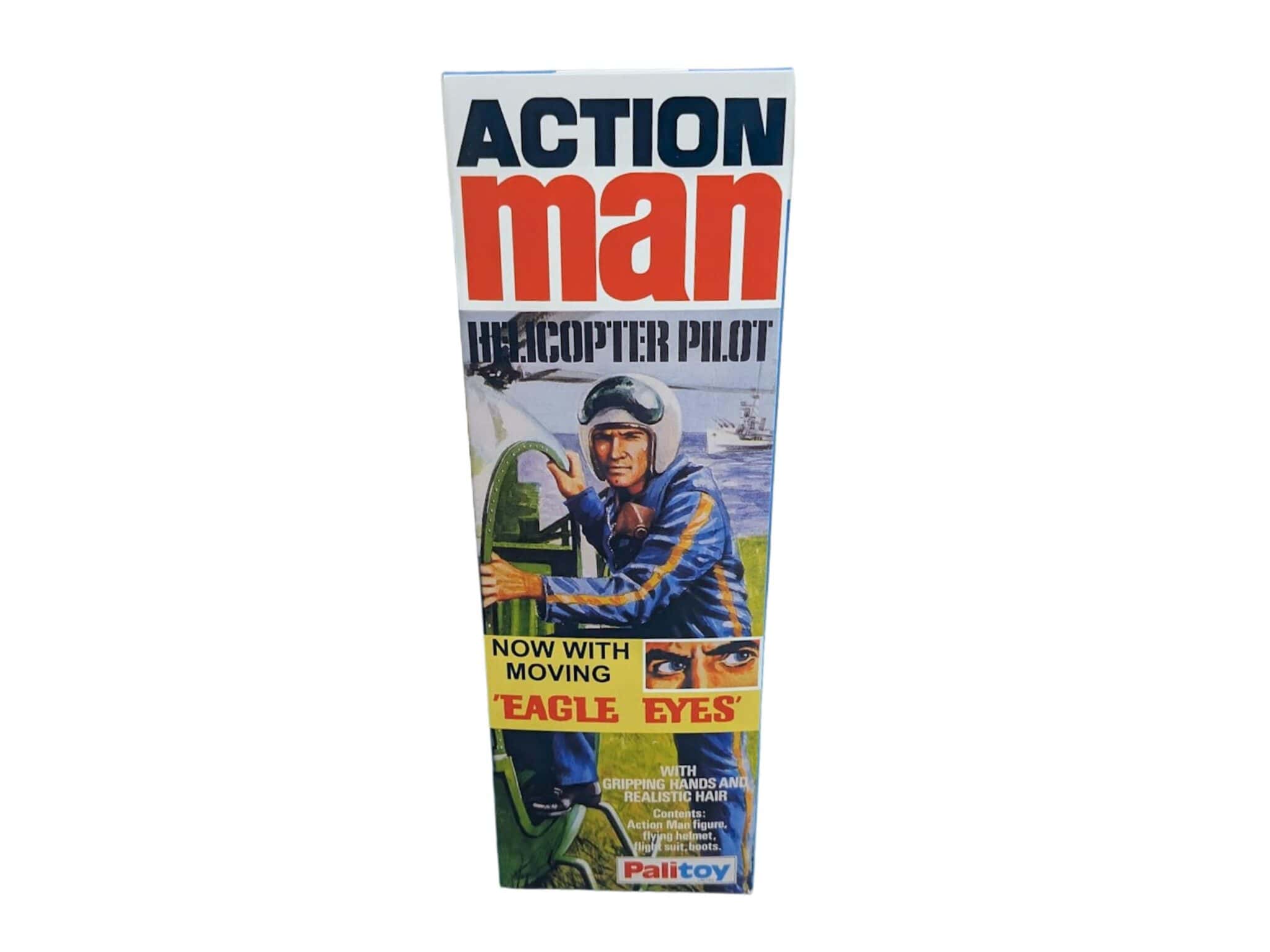 Palitoy Action Man - Helicopter Pilot with Eagle Eyes Repro Box