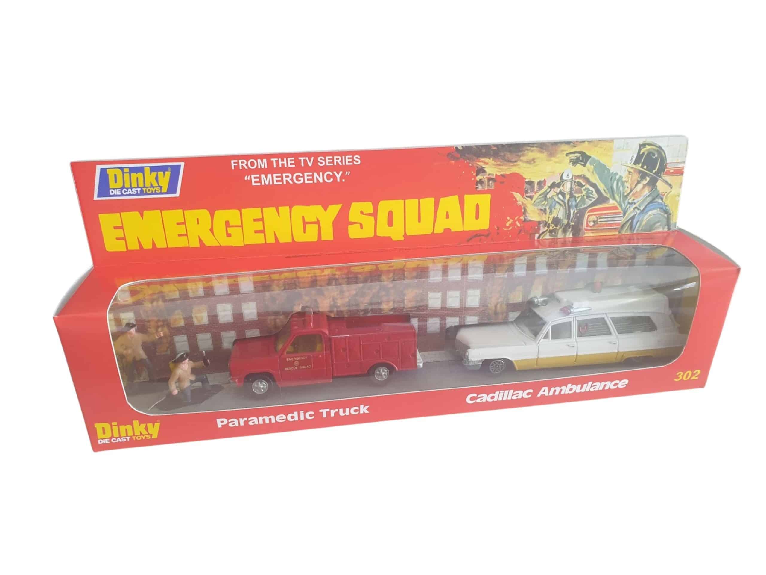 Dinky Toys 302 Emergency Squad Code 3 Repro Box