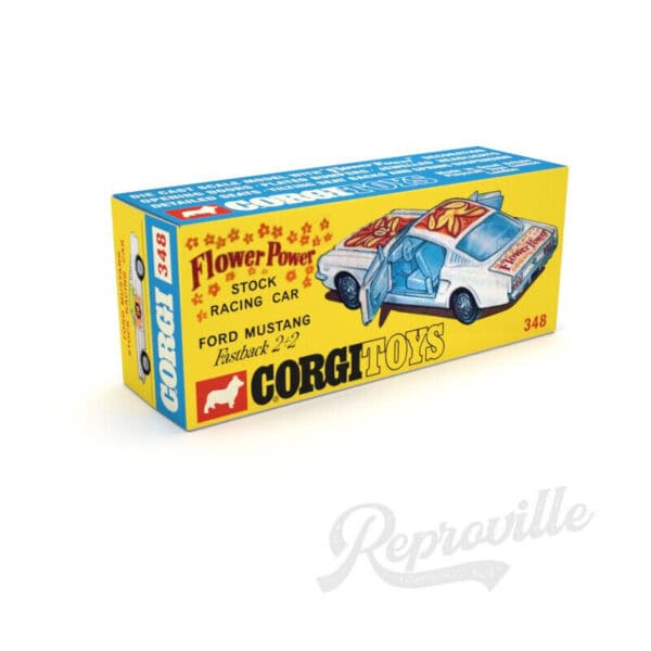 Repro Box for Corgi Toys 348 (Ford Mustang Stock Racing Car) - 20th ...